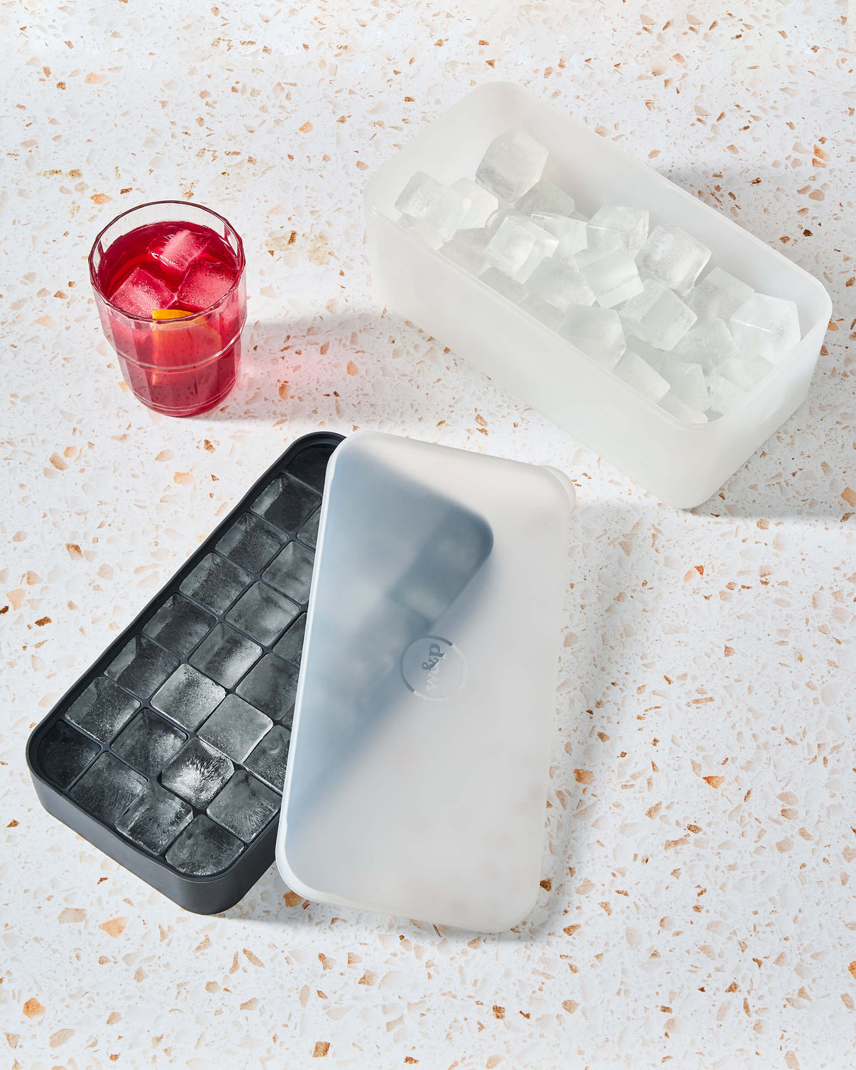 Silicone Ice Cube Tray & Storage Box | W&P