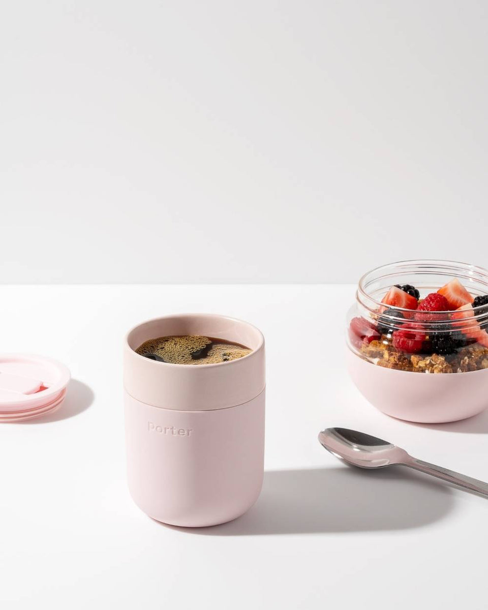 Portable Ceramic Mug With Drink Through Lid | W&P