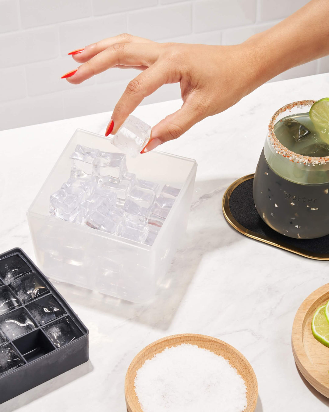 Silicone Ice Cube Tray & Storage Box | W&P